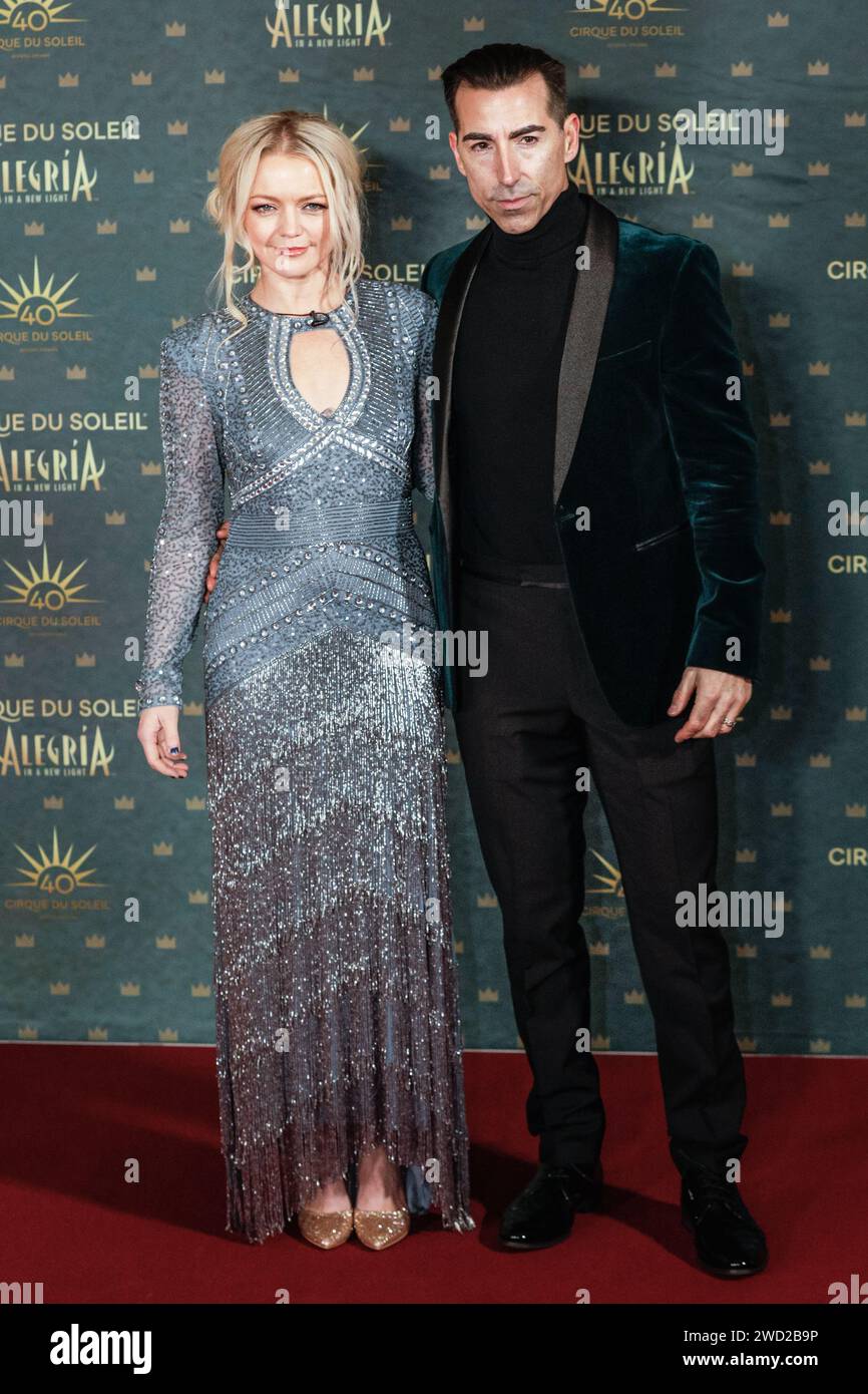 London, UK. 17th Jan, 2024. Hannah Spearritt and Andy Buchanan arriving ...