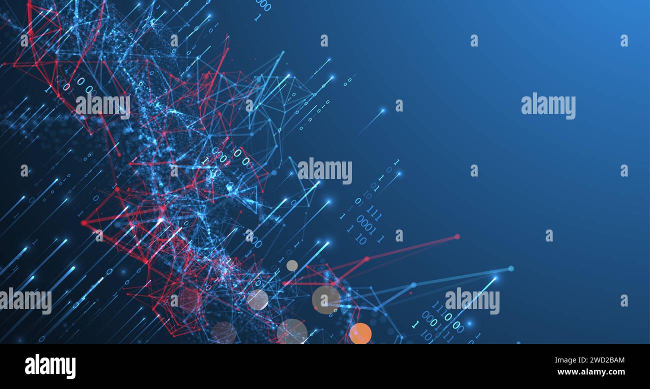Big Data. Abstract digital futuristic vector illustration on technology background. Data mining ...