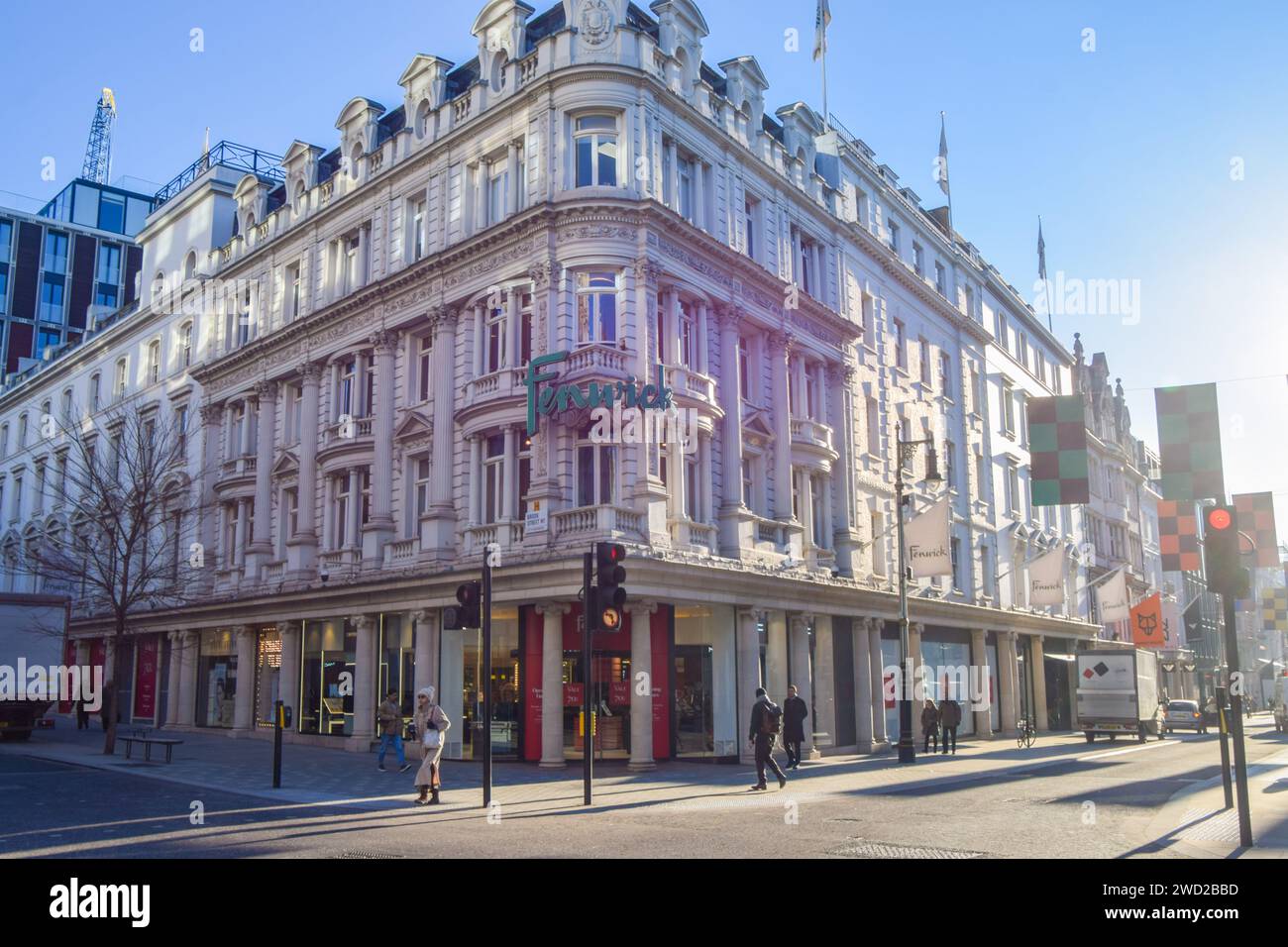 London, UK. 18th January 2024. Exterior view of Fenwick in New Bond ...