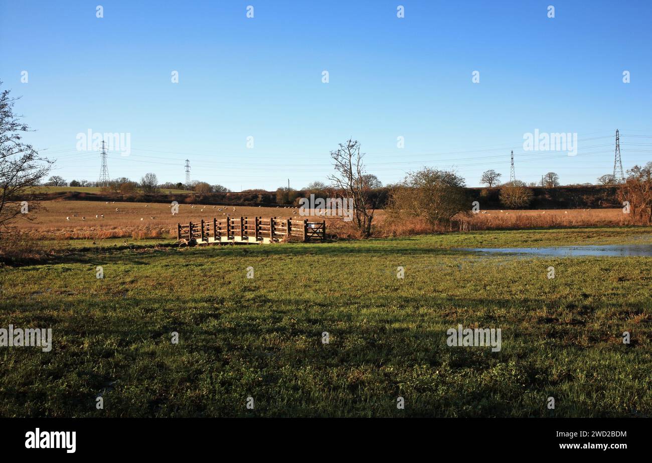 A view of the flood plain of the River Tas following overtopping after ...