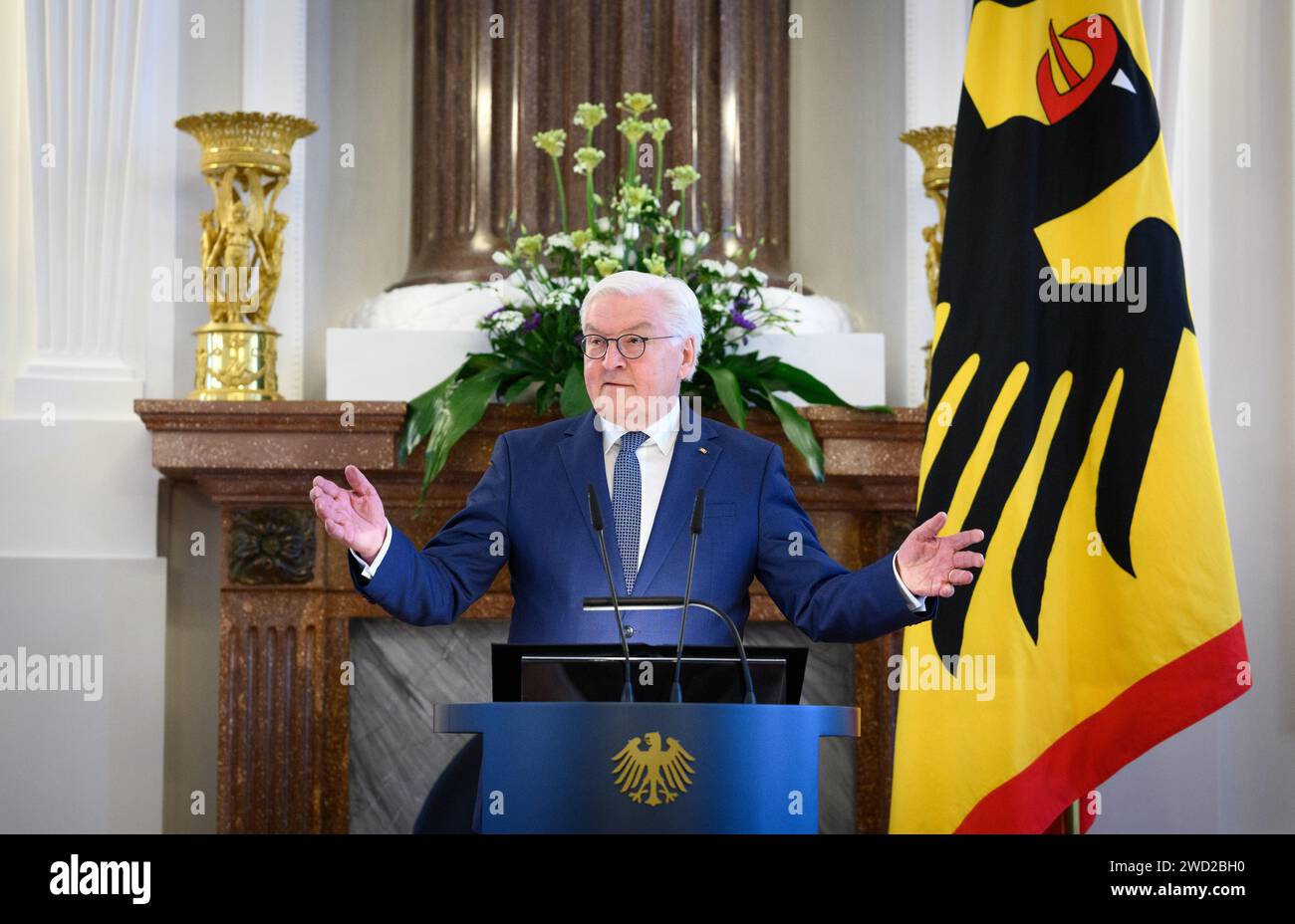 Berlin, Germany. 18th Jan, 2024. Federal President Frank-Walter ...