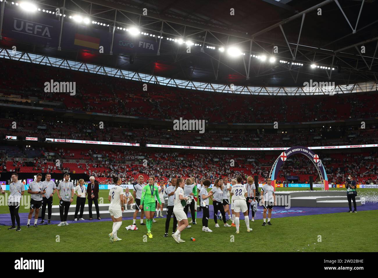 UEFA Women's Euro Final 2022 England v Germany at Wembley Stadium ...