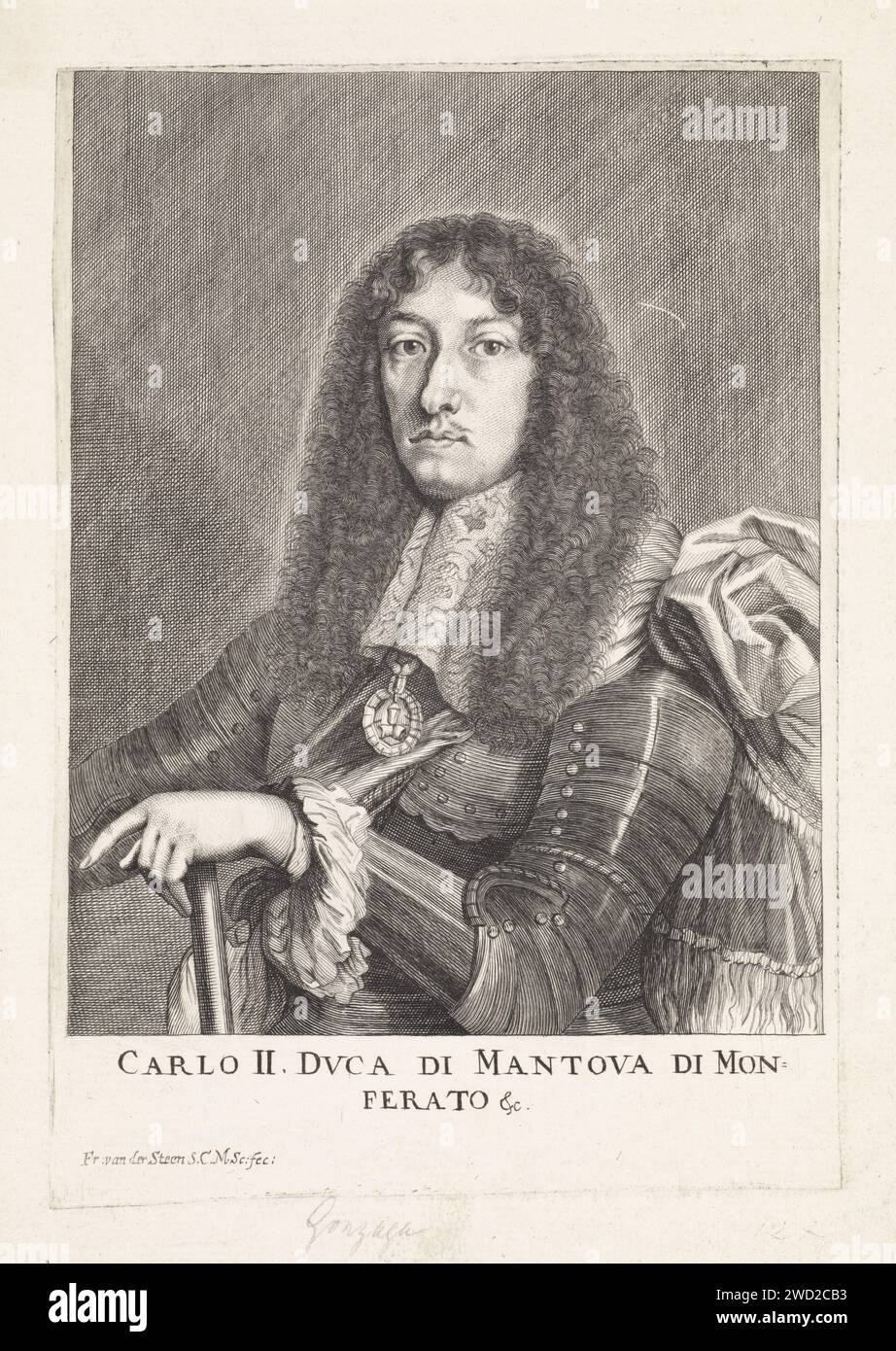 Portrait of Carlo II Gonzaga, Duke of Mantua and Montferrat, Frans van ...
