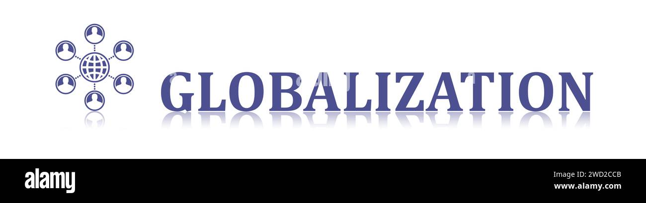 Illustration of a globalization concept Stock Photo - Alamy