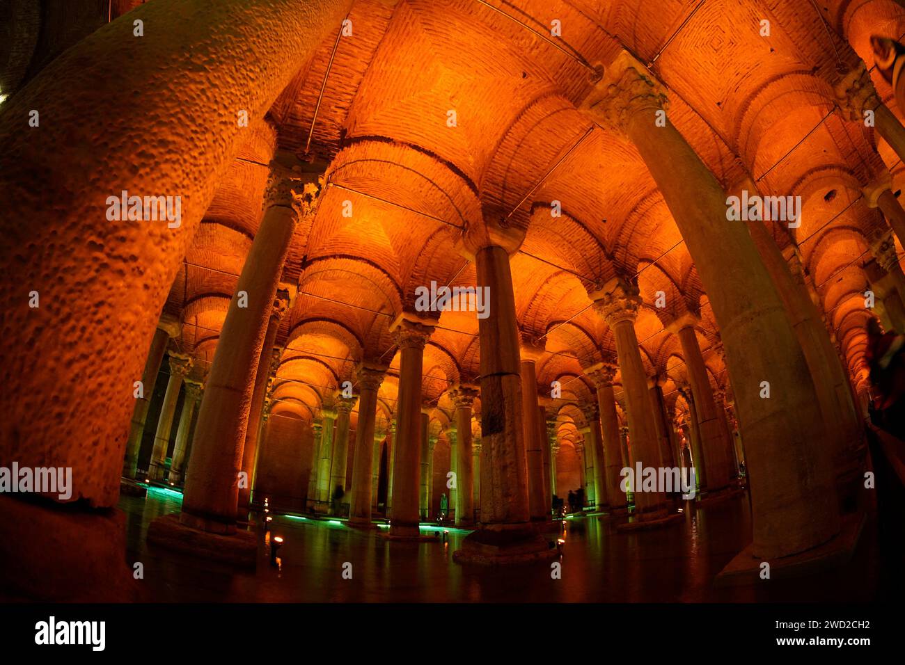 ISTANBUL, TURKEY - JANUARY 9, 2024: Basilica Cistern of Istanbul, the ...