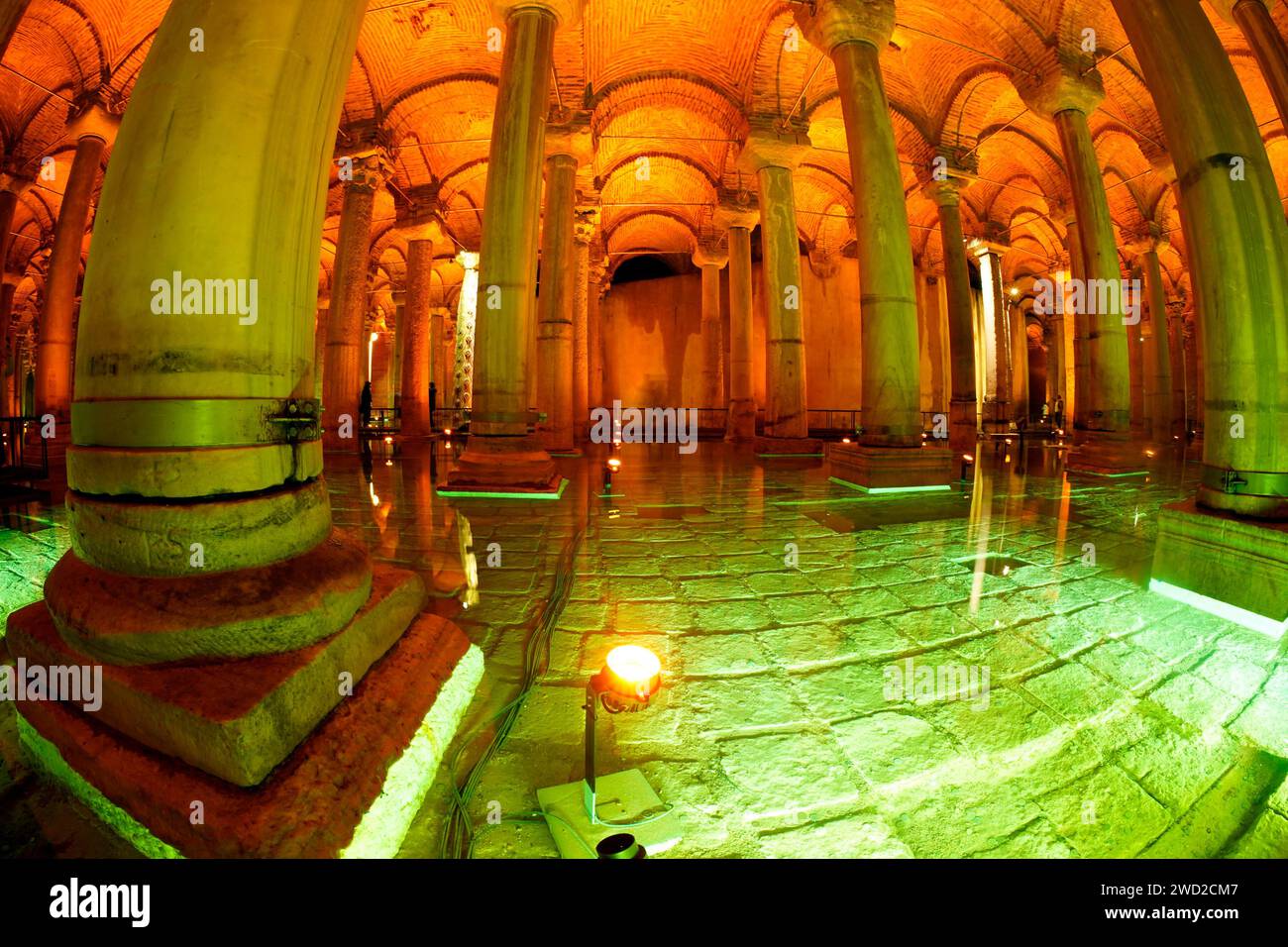 ISTANBUL, TURKEY - JANUARY 9, 2024: Basilica Cistern of Istanbul, the ...