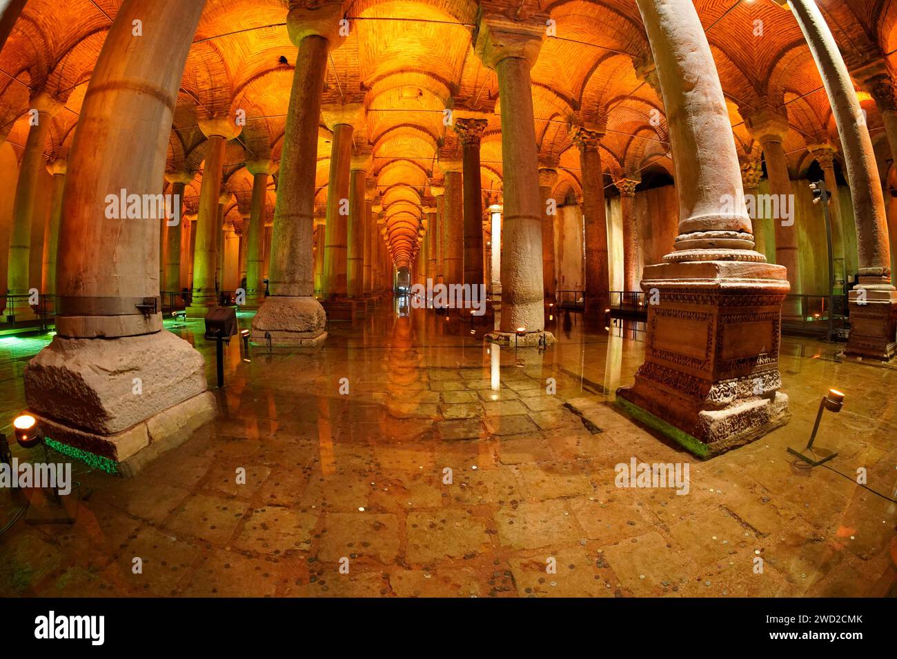 ISTANBUL, TURKEY - JANUARY 9, 2024: Basilica Cistern of Istanbul, the ...