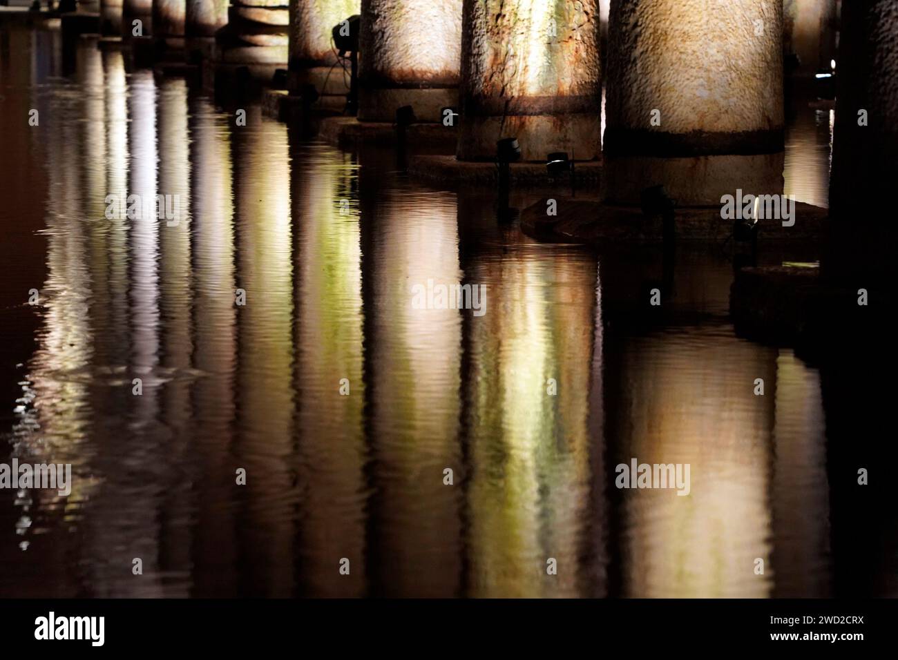 ISTANBUL, TURKEY - JANUARY 9, 2024: Basilica Cistern of Istanbul, the ...