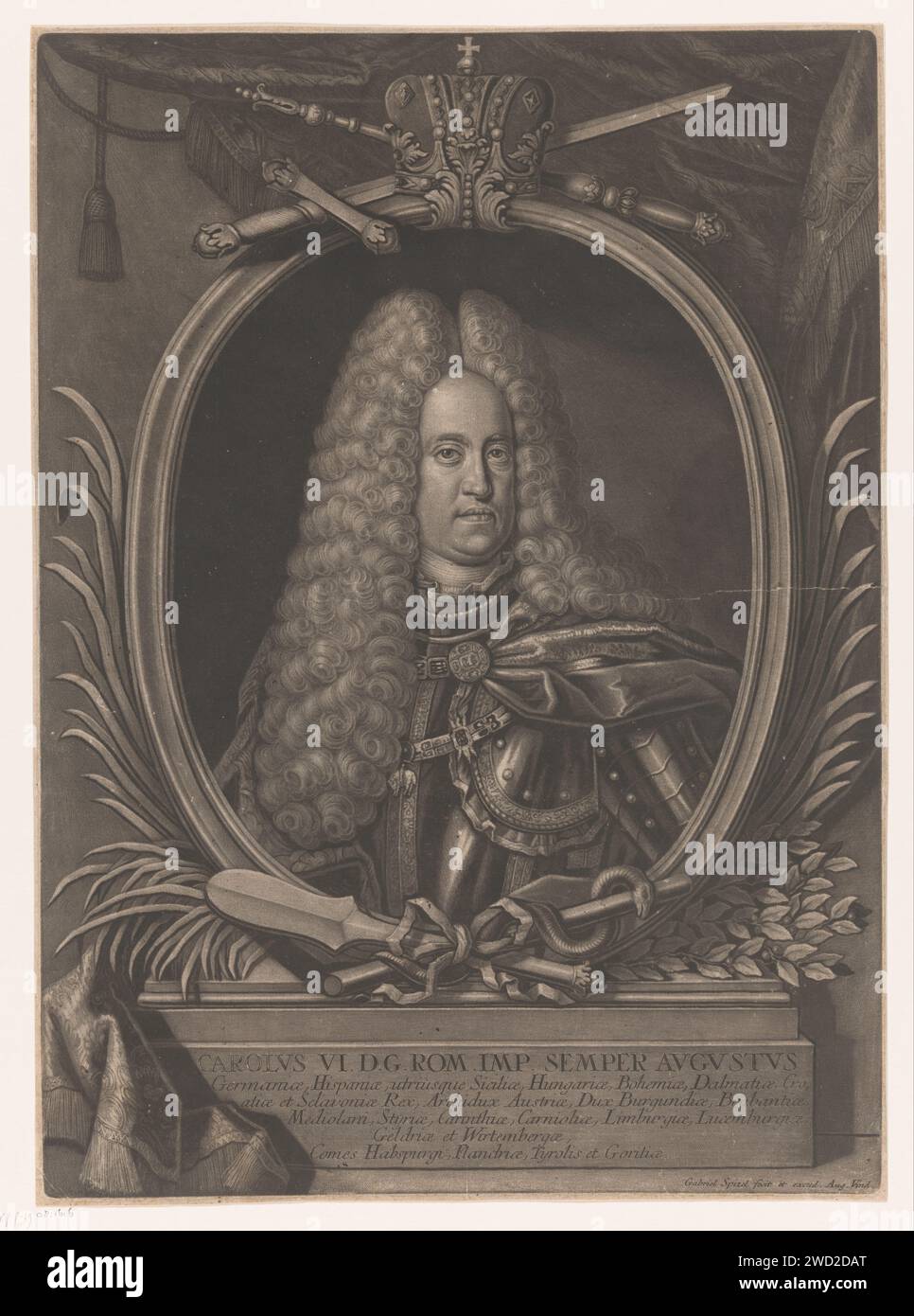 Portrait of Charles VI, Emperor of the Holy Roman Empire, Gabriel ...