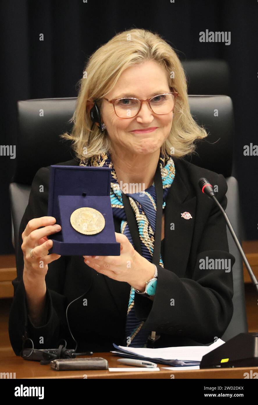 Tokyo, Japan. 18th Jan, 2024. Nobel Peace Prize winning NGO International Campaign to Abolish ...