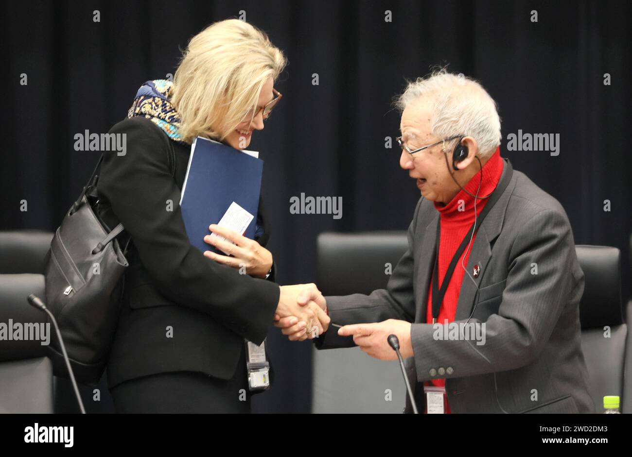 Tokyo, Japan. 18th Jan, 2024. Nobel Peace Prize winning NGO ...