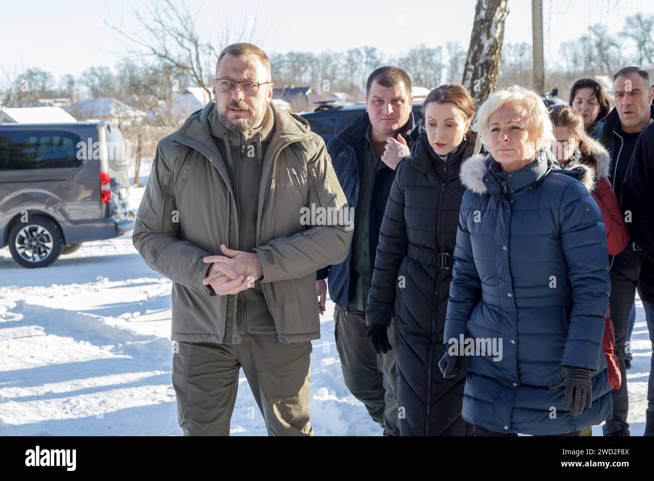 CHERNIHIV REGION, UKRAINE - JANUARY 17, 2024 - Speaker of the ...
