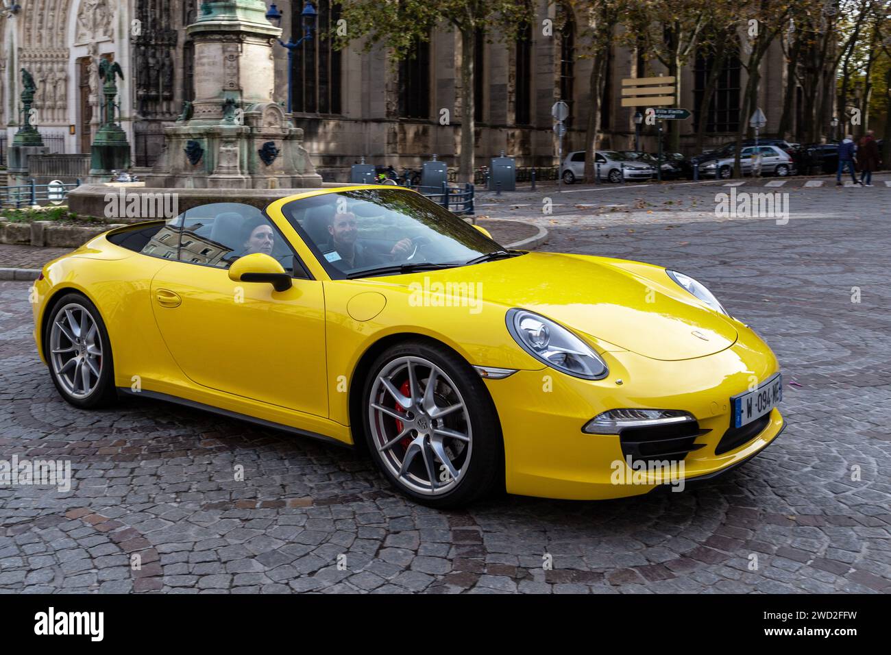 NANCY, FRANCE - NOVEMBER 1, 2023: This is a luxury German sports car ...