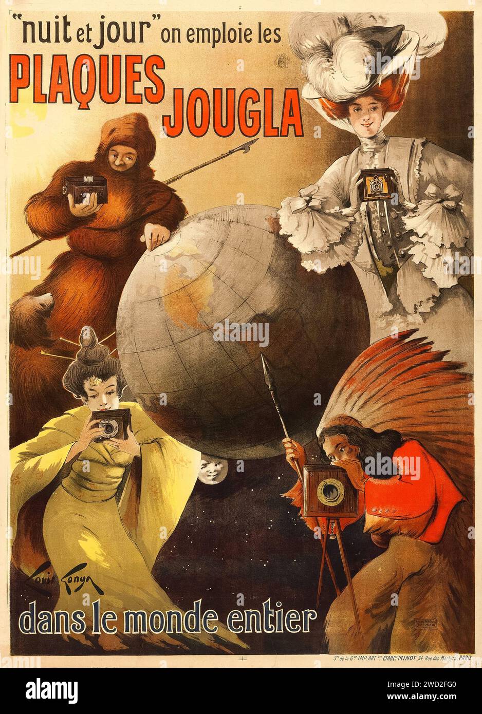 Camera advertisement - Jougla Company "Night and Day" Advertising Poster (Affiches Artistiques ...