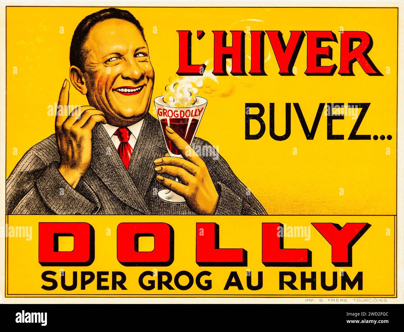 Dolly, Super Grog au Rhum - L'Hiver Buvez (Winter drink) - (Late 1940s ...