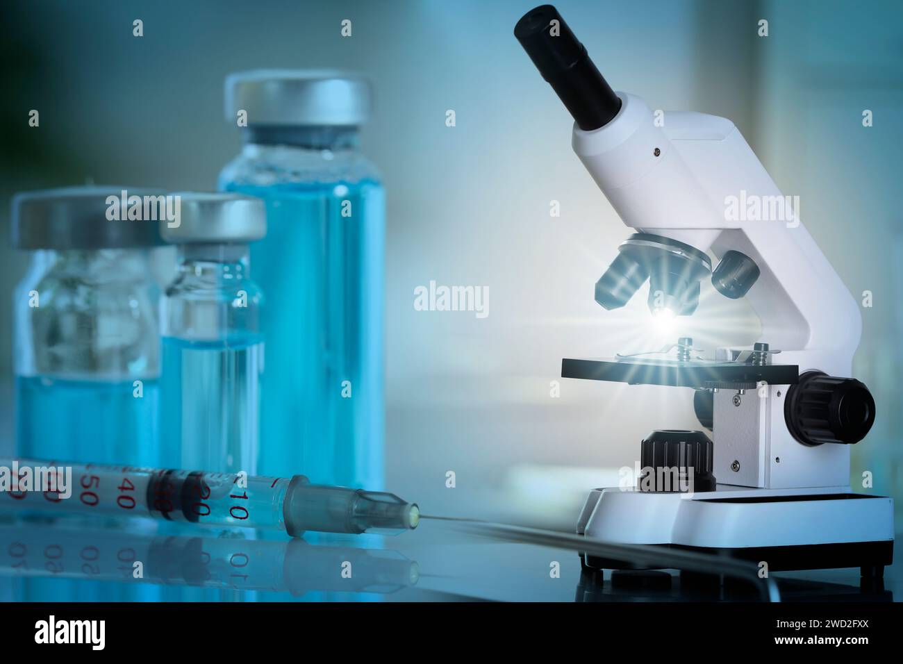 Testing, analysis and experiment. Laboratory equipment and sample ...