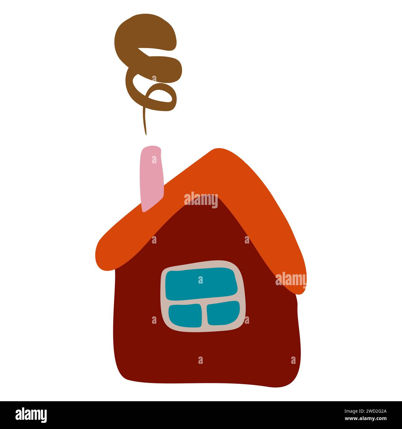 Crooked house Stock Vector Images - Alamy