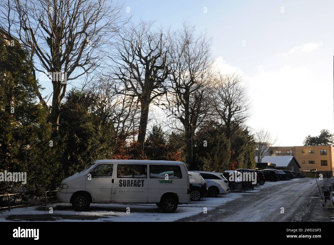 Copenhagen, Denmark /18 January 2024/.Harsh snow fall weather in ...
