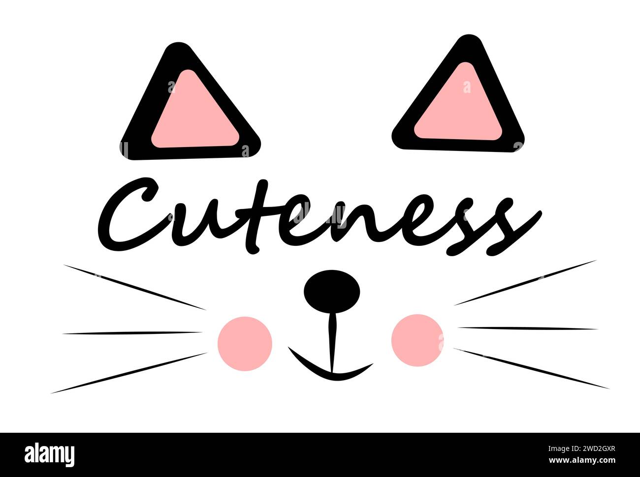 Background cat lettering meow Cut Out Stock Images & Pictures - Alamy