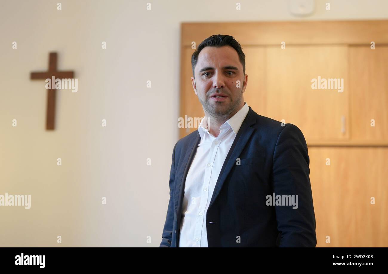 Schwerin, Germany. 18th Jan, 2024. Daniel Peters (CDU), Secretary ...