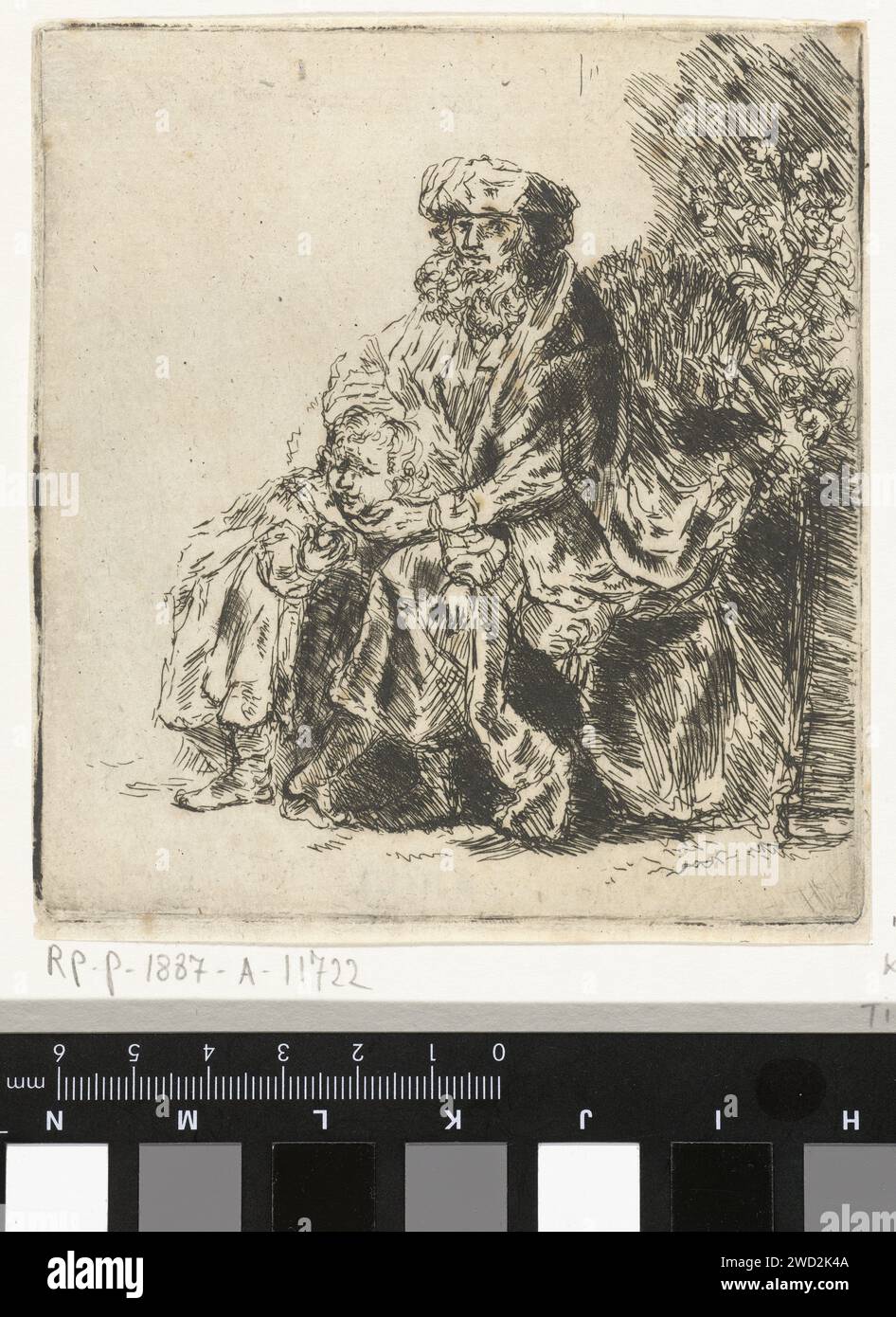 Jacob and Benjamin, Christina Chalon, After Rembrandt van Rijn, 1758 ...