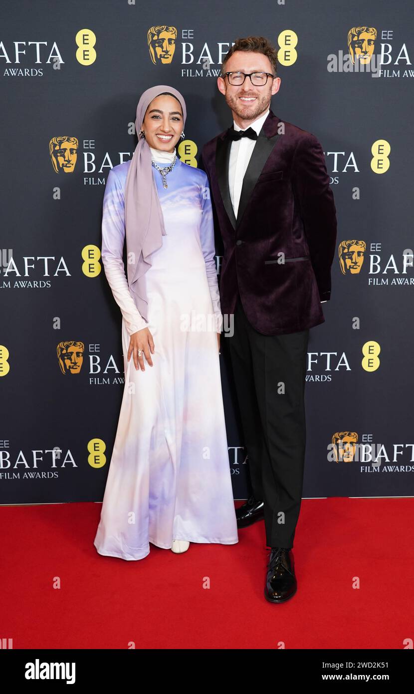 TikTok hosts Zainab and Ali Plumb during the nominations for the EE ...