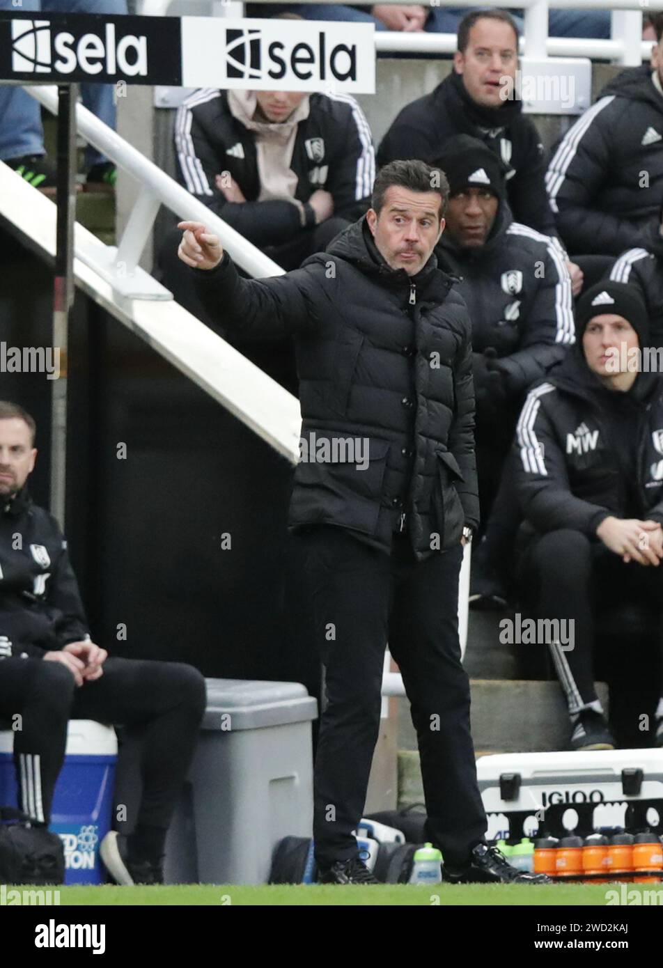 Manager of Fulham, Marco Silva - Newcastle United v Fulham, Premier League, St James' Park ...