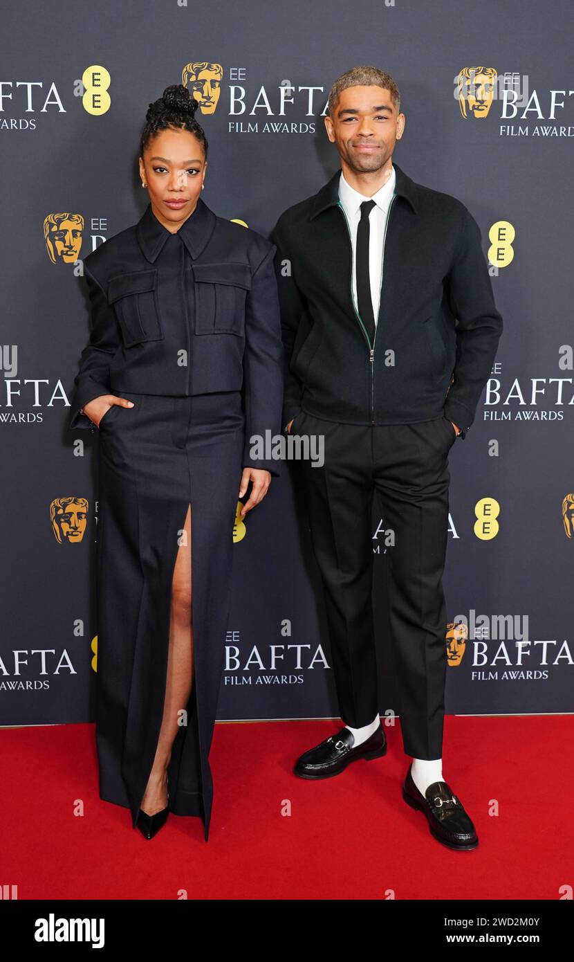Naomi Ackie and Kingsley Ben-Adir during the nominations for the EE ...