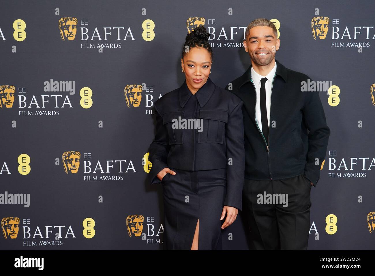 Naomi Ackie and Kingsley Ben-Adir during the nominations for the EE ...
