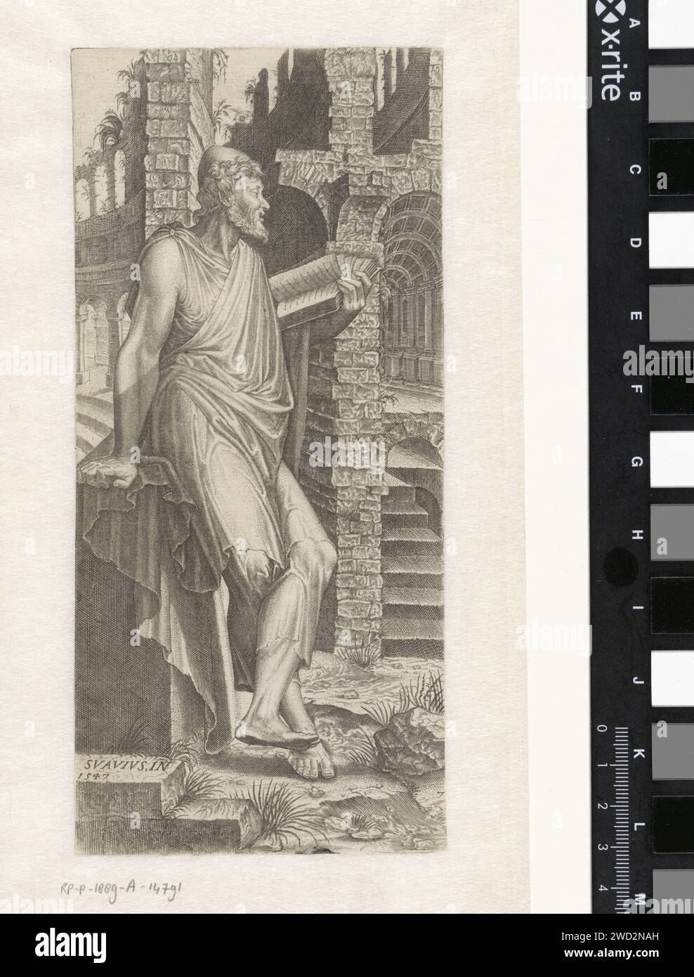 Apostel Matteüs, Lambertus sweeter, 1547 print The Apostle Matthew ...