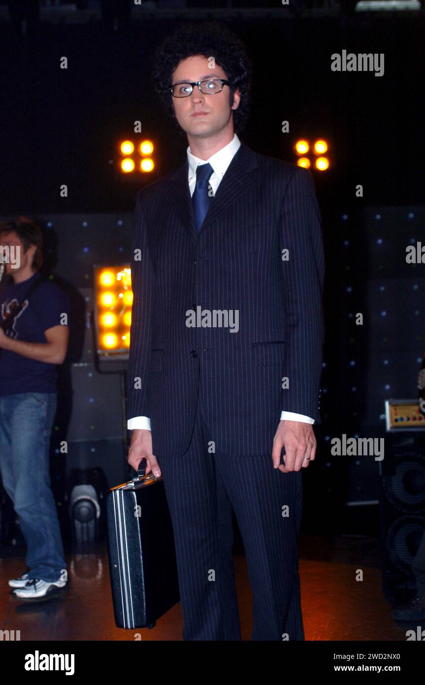 Milan Italy 2005-05-11: Simone Cristicchi, Italian singer,during the ...
