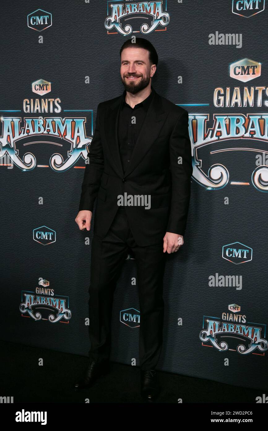 Nashville, USA. 17th Jan, 2024. Sam Hunt arrives on the red carpet at ...