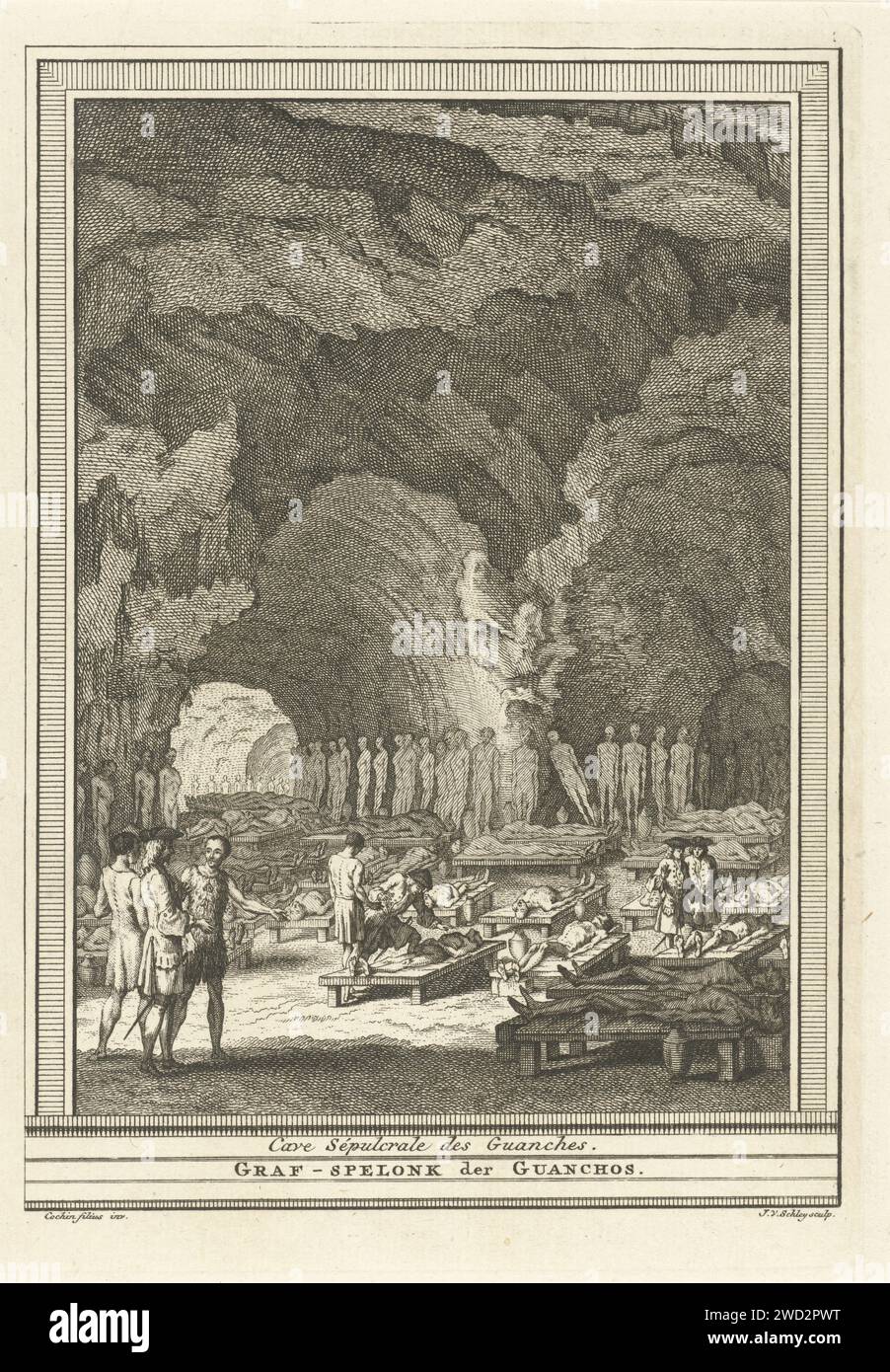 Mummies in a split, Jacob van the Skley, After Charles Nicolas COOCHIN ...