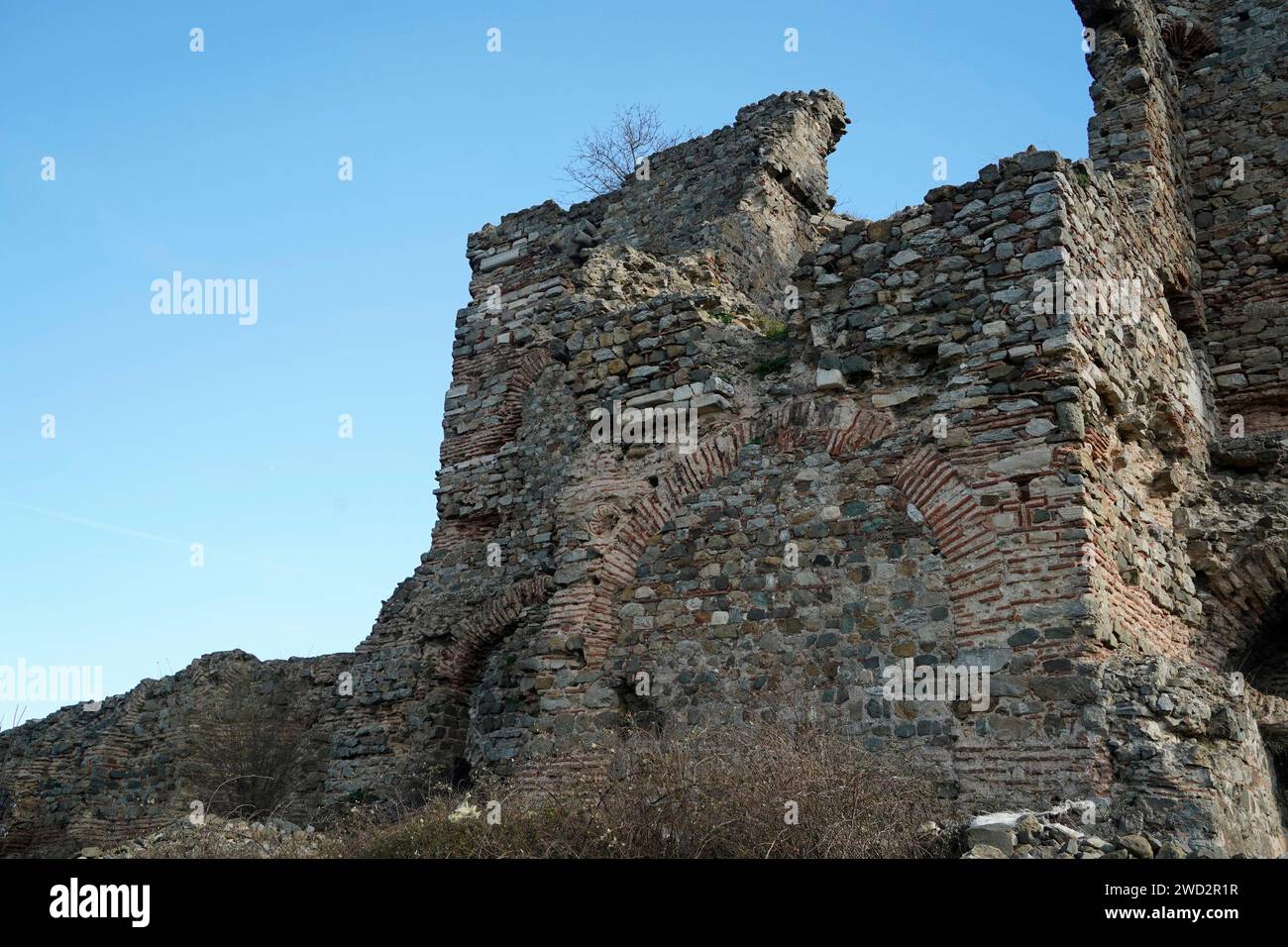 Fortress Ruins of Yoros Castle, Yoros Kalesi, or Genoese Castle, an ...