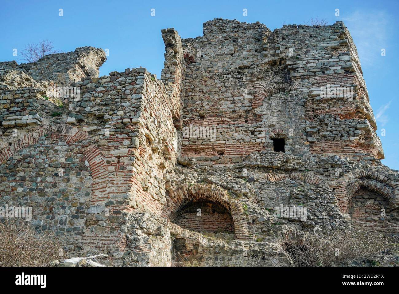 Fortress Ruins of Yoros Castle, Yoros Kalesi, or Genoese Castle, an ...