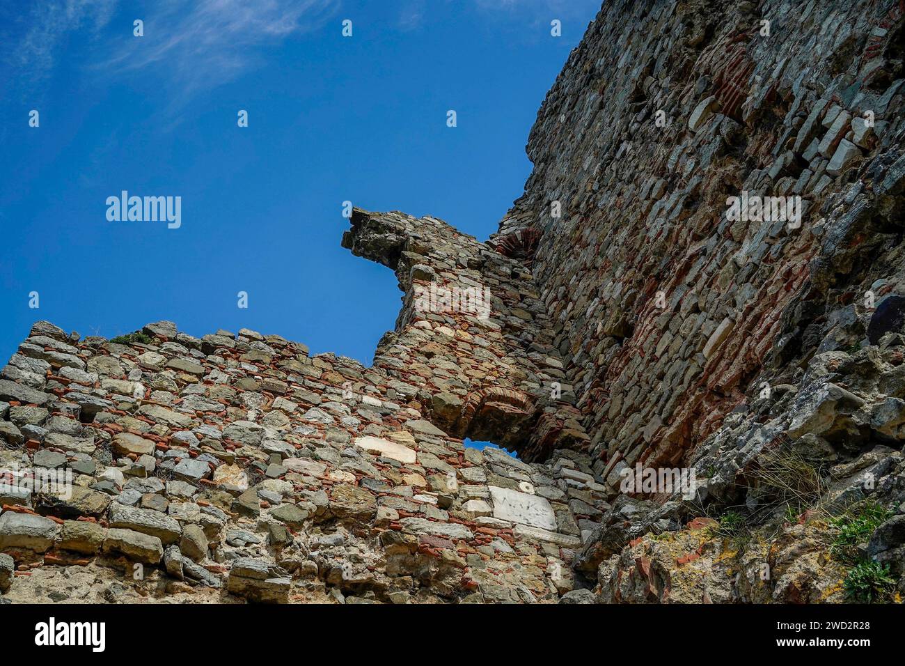 Fortress Ruins of Yoros Castle, Yoros Kalesi, or Genoese Castle, an ...