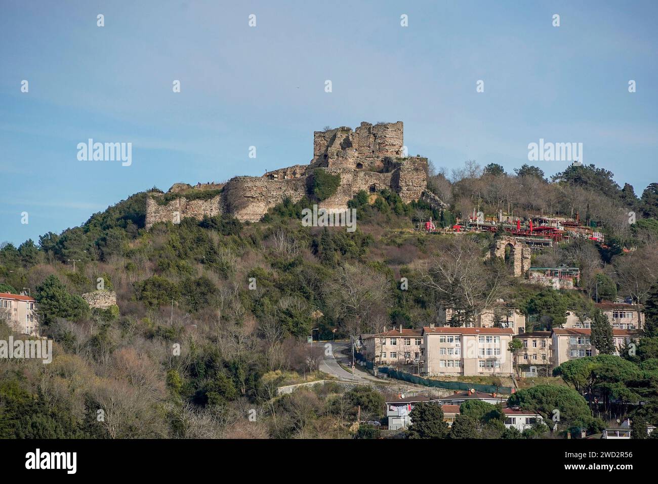 Fortress Ruins of Yoros Castle, Yoros Kalesi, or Genoese Castle, an ...