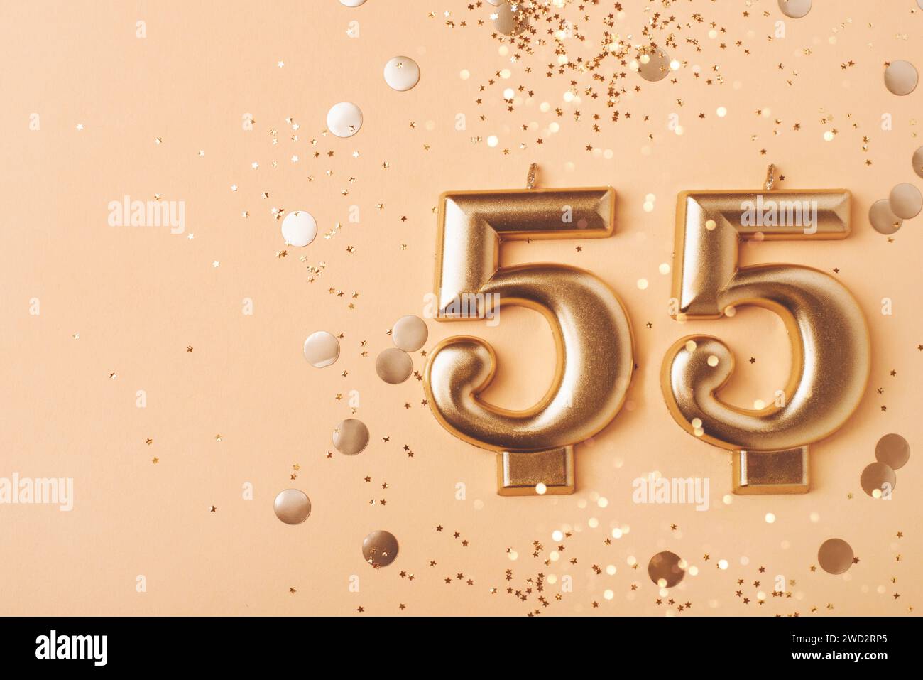 Happy birthday fifty five 55 hi-res stock photography and images - Alamy