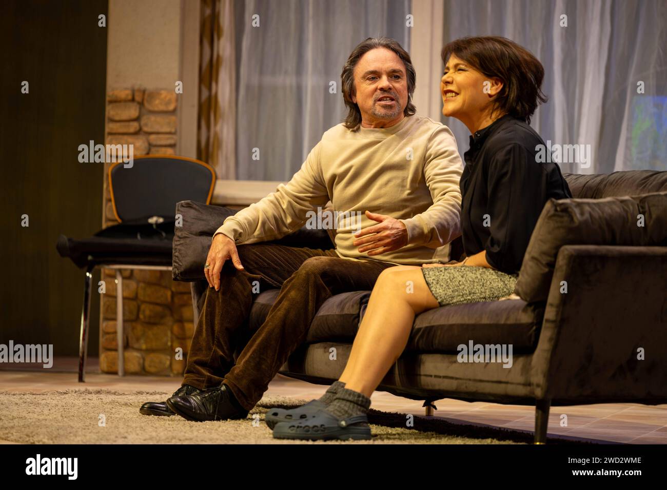 Janina Hartwig, Sebastian Goder Das Huhn auf dem Rücken, , am 17.01. ...