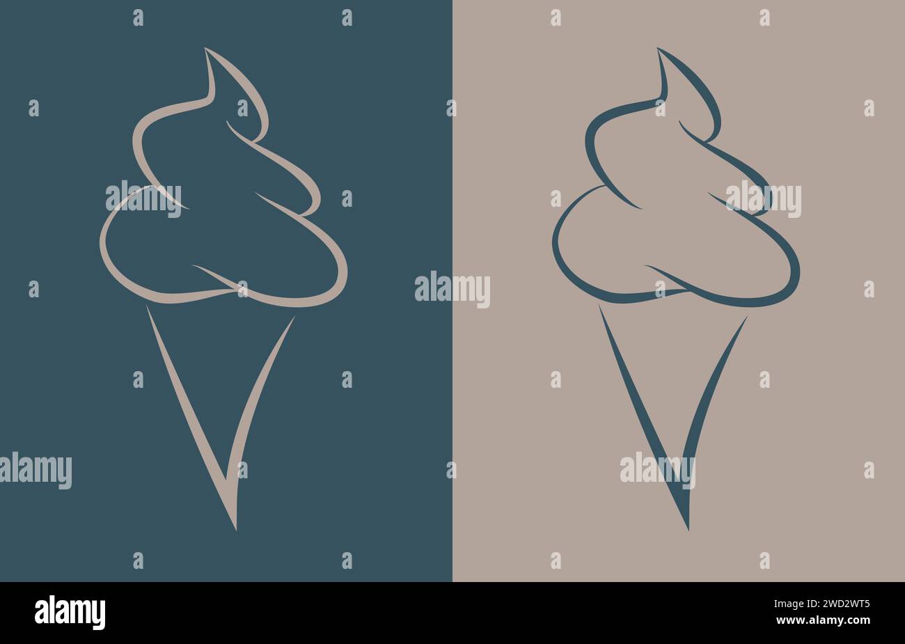 Soft serve illustration hi-res stock photography and images - Alamy