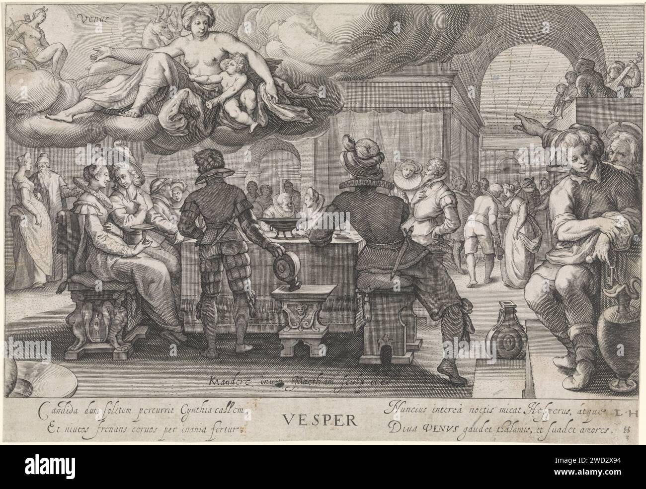 Evening (Vesper), Jacob Matham, after Karel van Mander (I), 1601 - 1605 ...