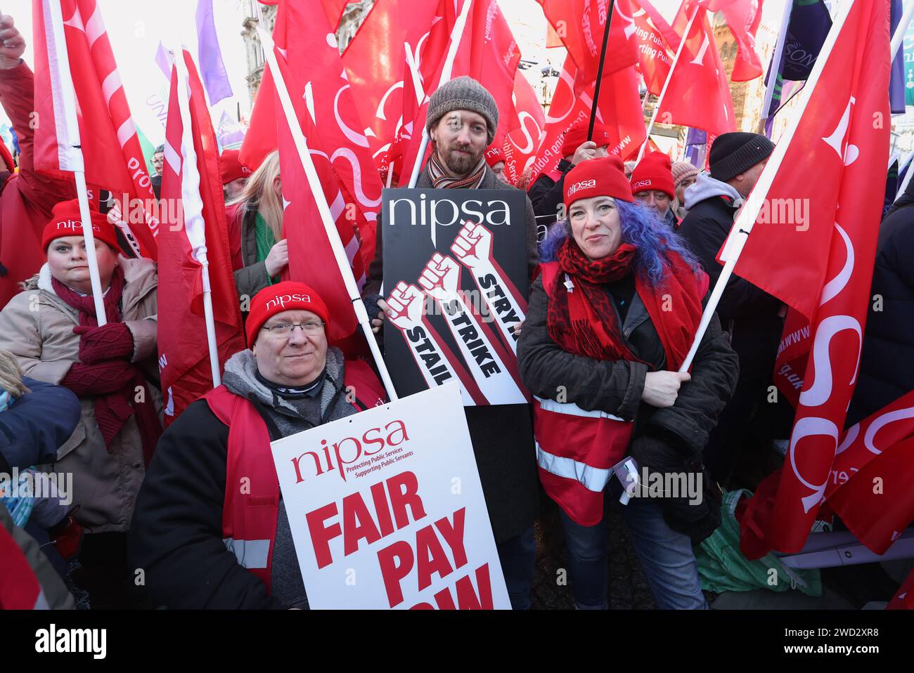 Northern ireland strike 2024 hi-res stock photography and images - Alamy