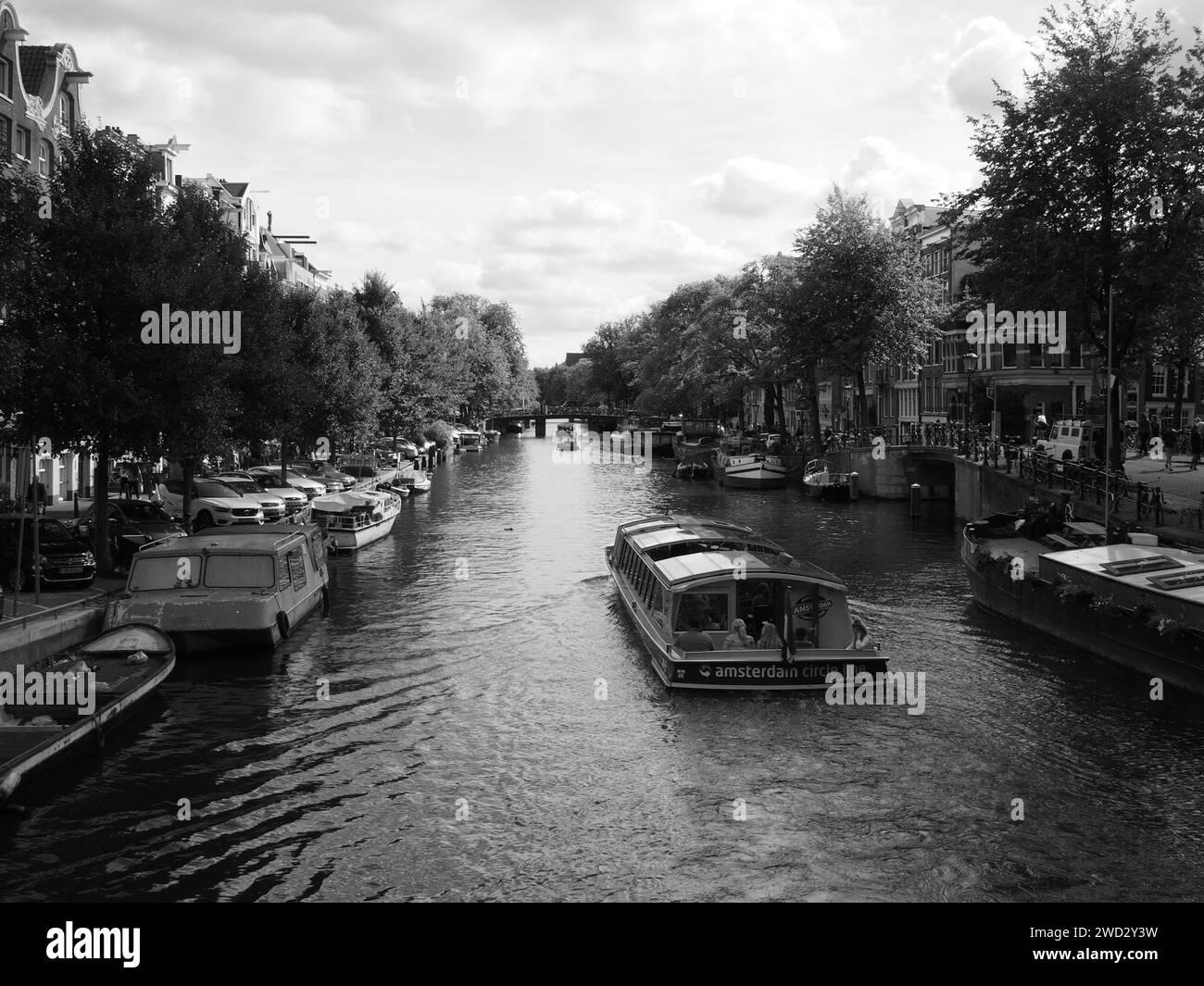 Amsterdam Impressions in black and white Stock Photo - Alamy