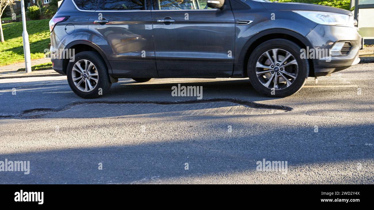 Driving over potholes hi-res stock photography and images - Alamy