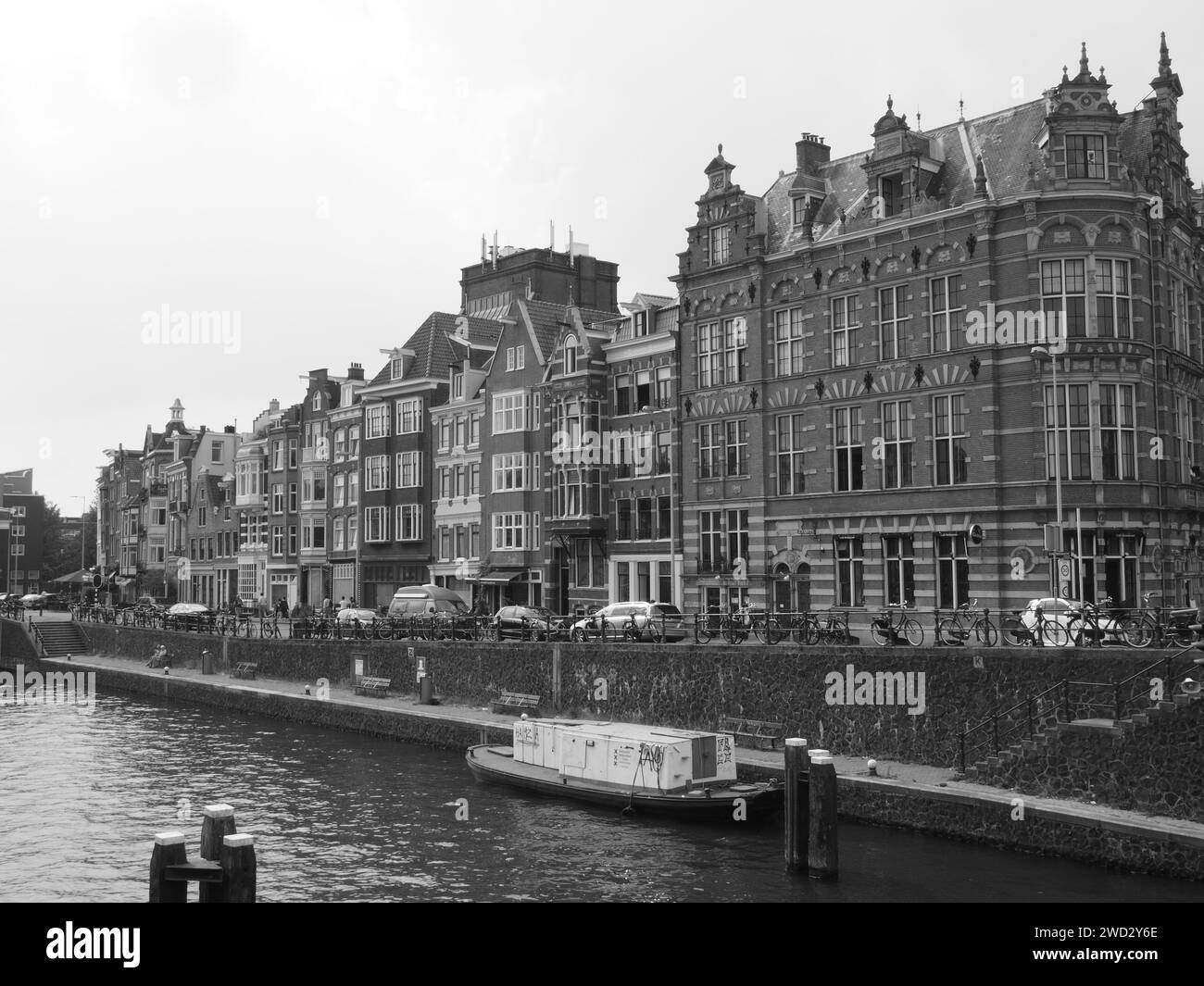 Amsterdam Impressions in black and white Stock Photo - Alamy