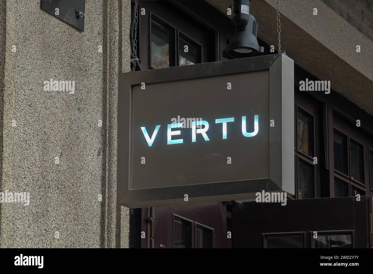 SHANGHAI, CHINA - JANUARY 18, 2024 - The high-end luxury mobile phone ...