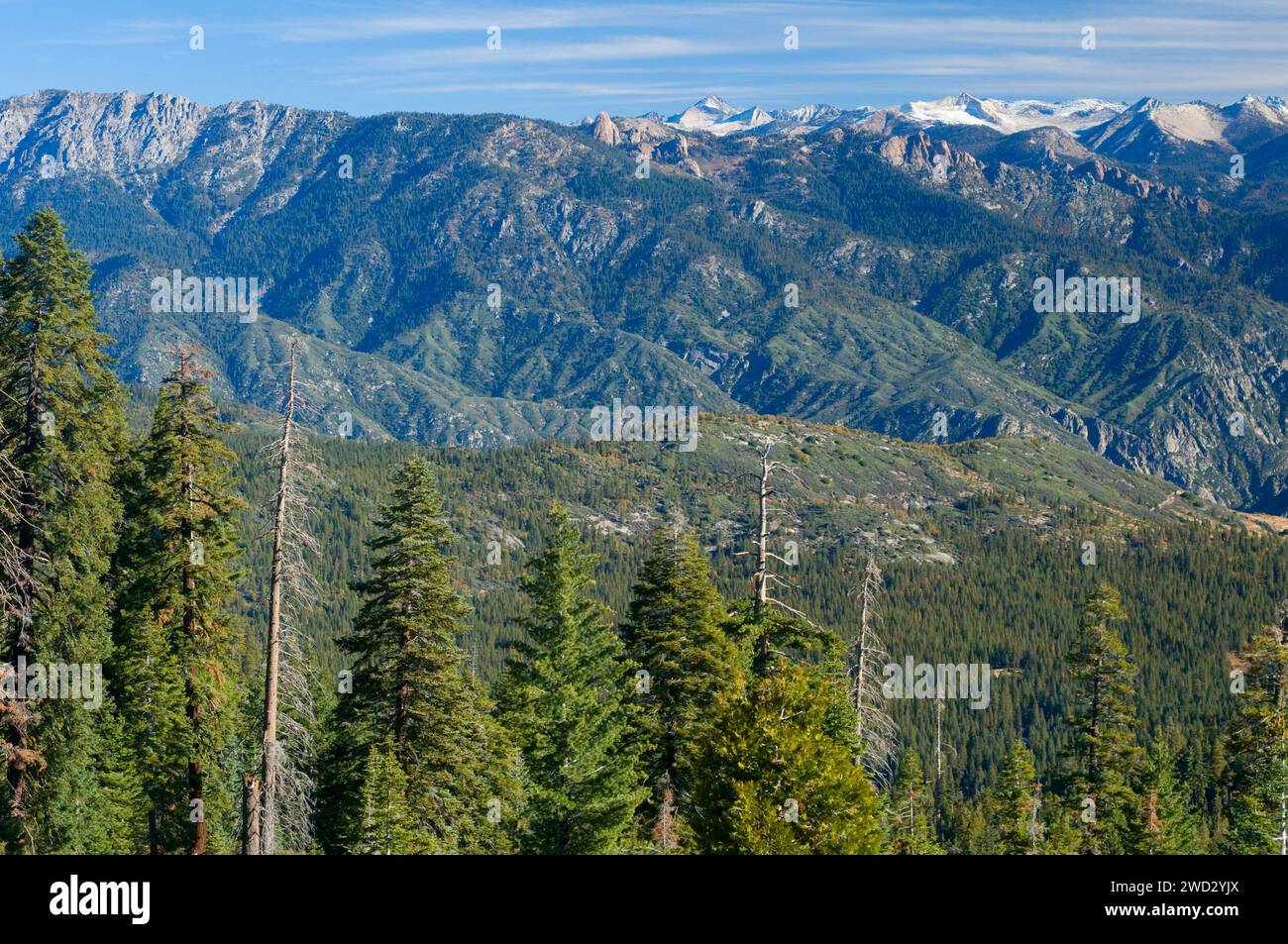 Panoramic Point view toward Kings Canyon, Kings Canyon National Park ...