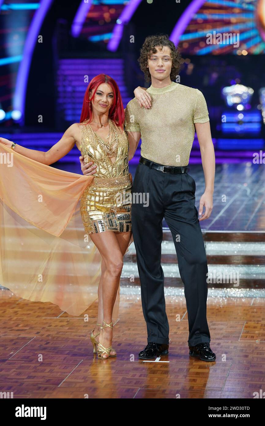 Bobby Brazier and Dianne Buswell during a photocall for the Strictly ...