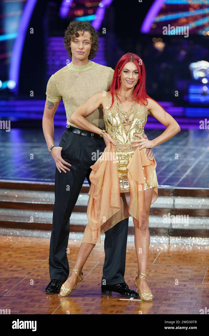 Bobby Brazier and Dianne Buswell during a photocall for the Strictly ...