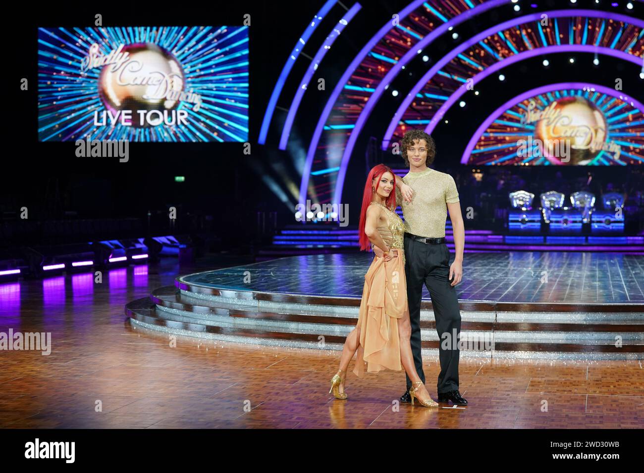 Bobby Brazier and Dianne Buswell during a photocall for the Strictly ...